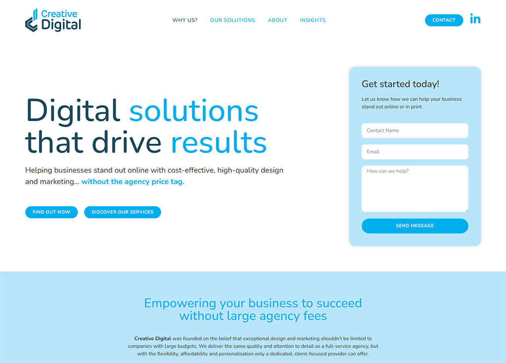 Creative Digital | Web design without the agency pricing